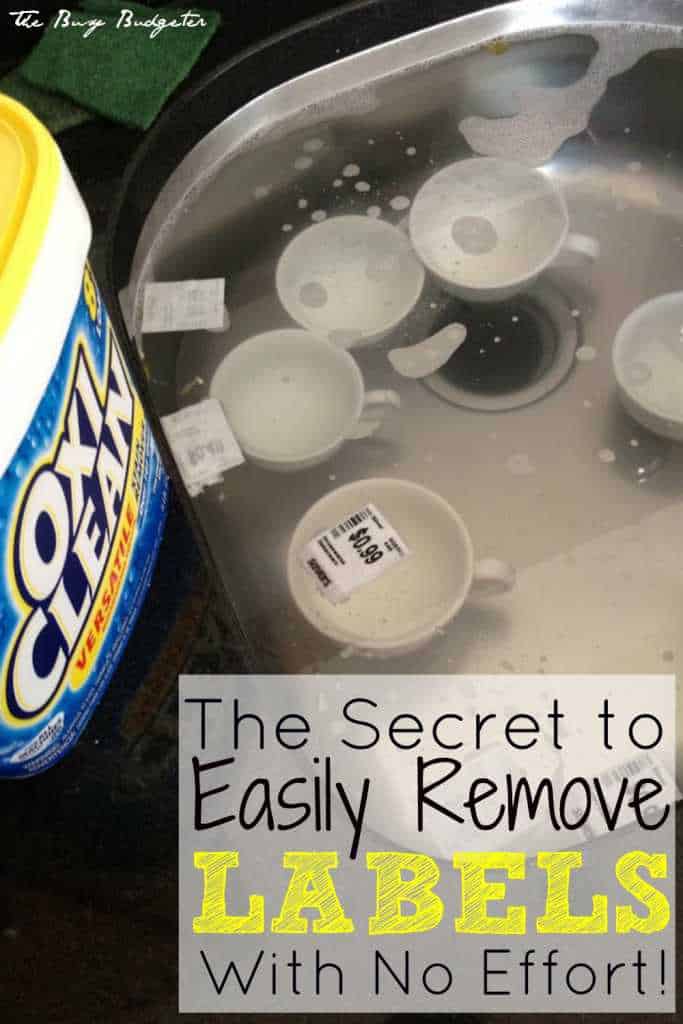 How to Remove Labels with No Effort! - The Busy Budgeter
