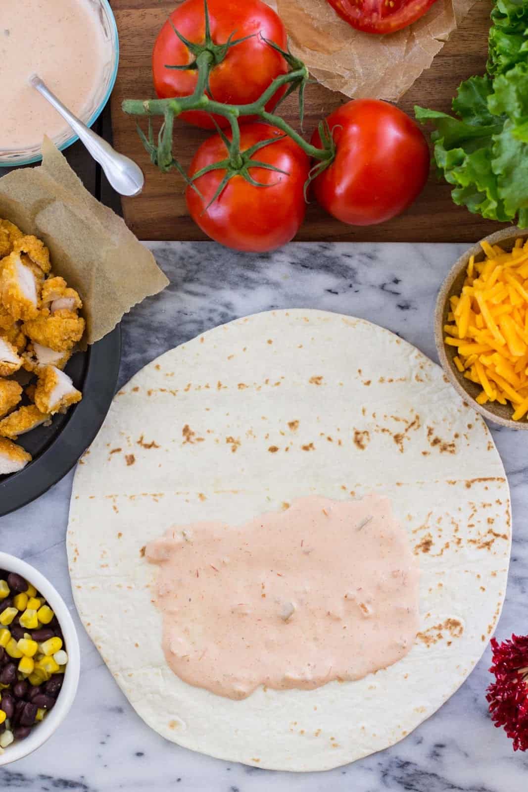 15 Minute Crispy Tex-Mex Chicken Wraps - The Busy Budgeter
