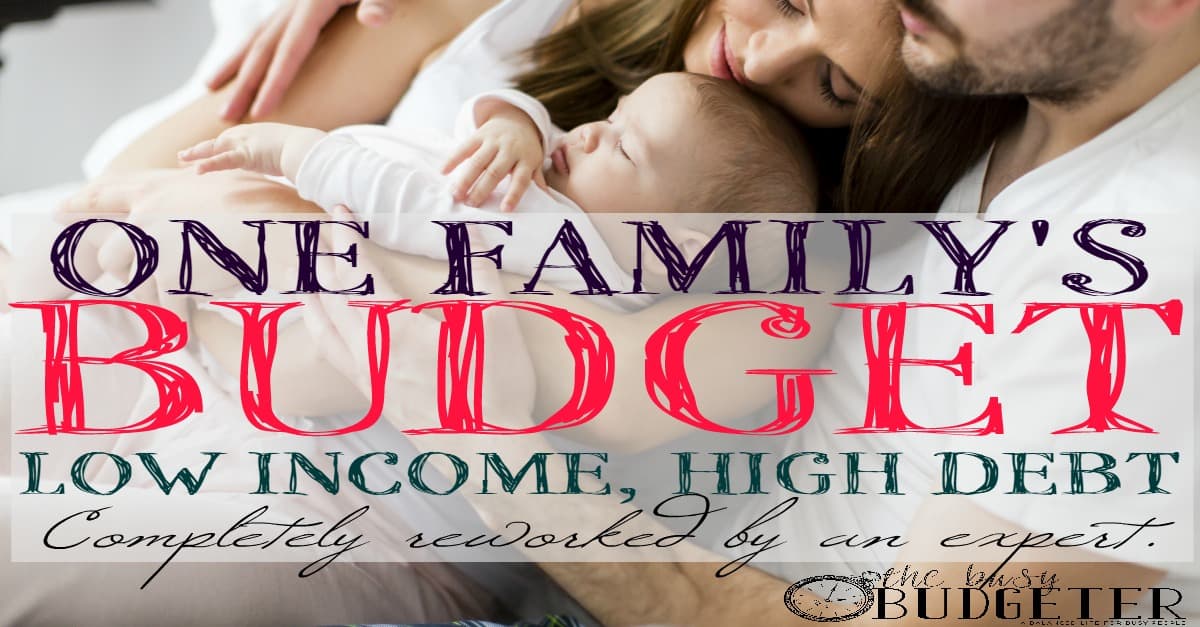 One Family's Budget with Low Income and High Debt, Completely Reworked ...