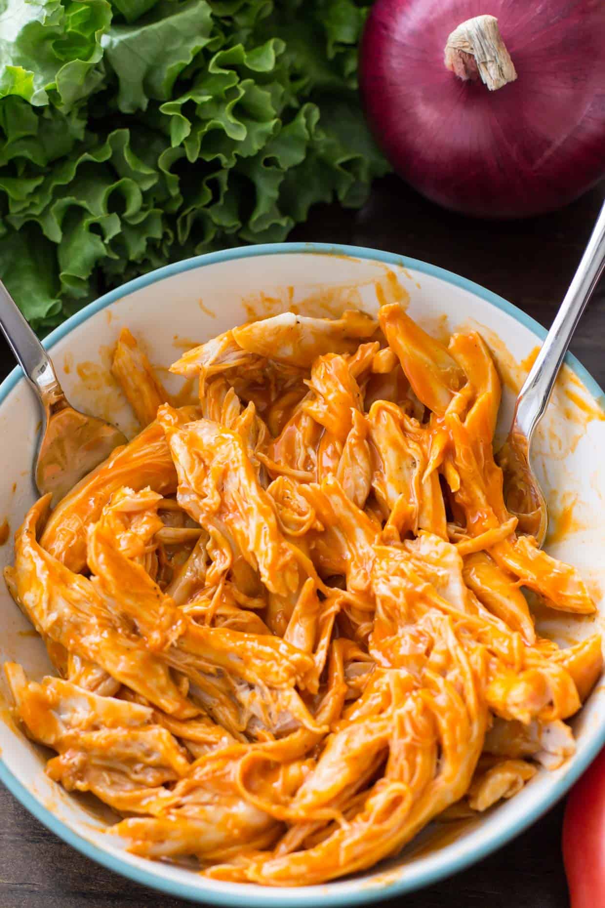 15 Minute Buffalo Chicken Bagel Thins - The Busy Budgeter