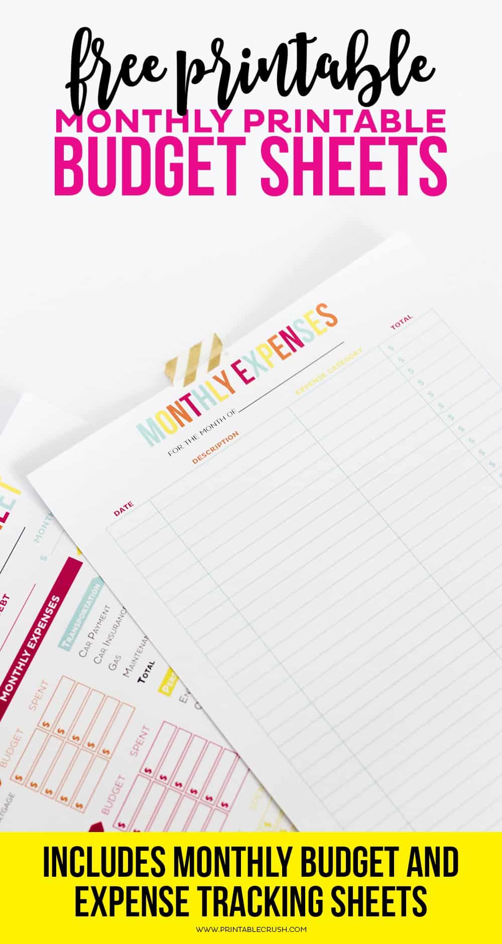 The Ultimate List of Budgeting Printables from Pinterest | Busy Budgeter