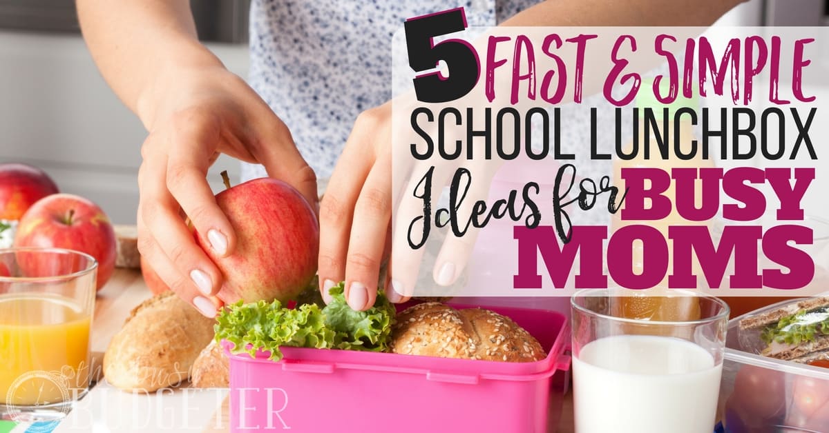 5 Fast & Simple School Lunchbox Ideas for Busy Moms | Busy Budgeter