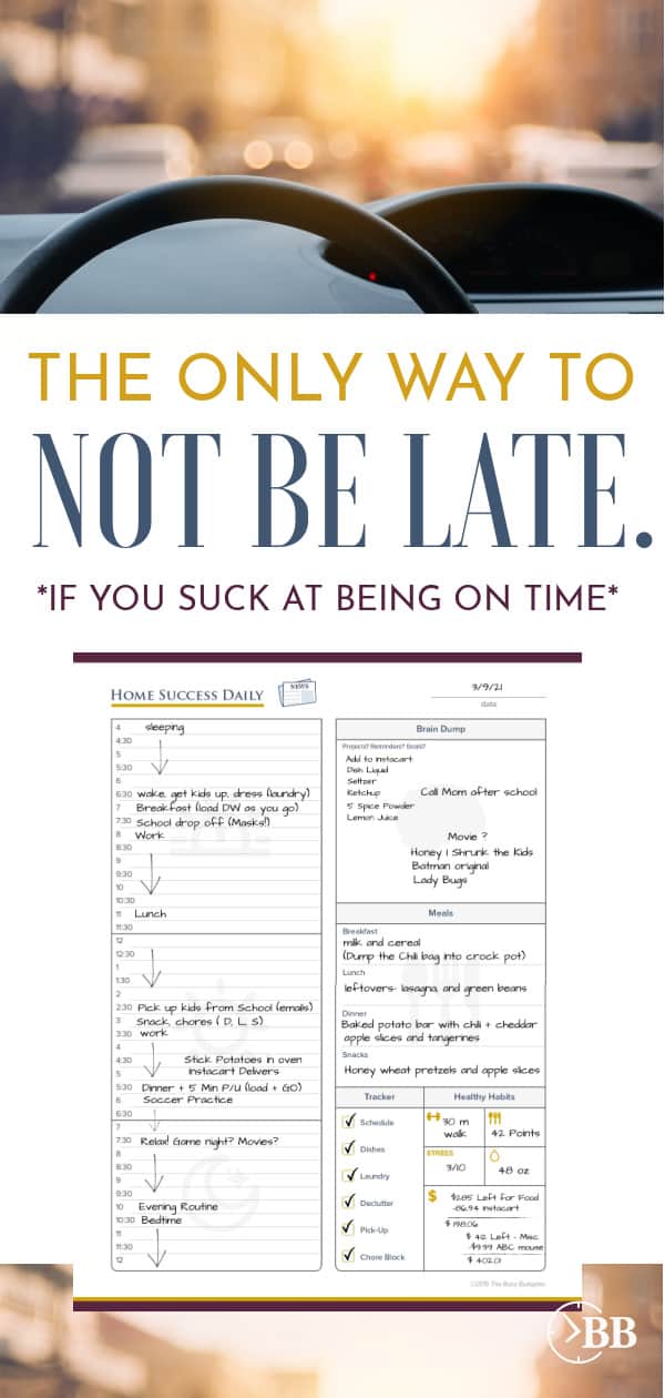 How to Not Be Late (The Easy Way). - The Busy Budgeter