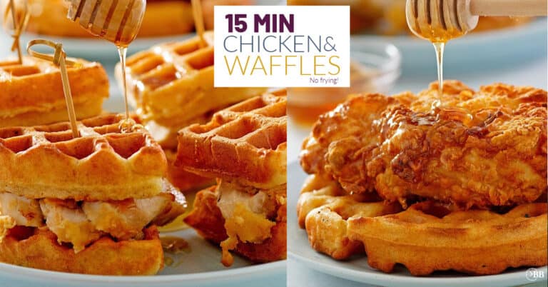 Easy Chicken and Waffles Recipe (Just 15 minutes!) - The Busy Budgeter