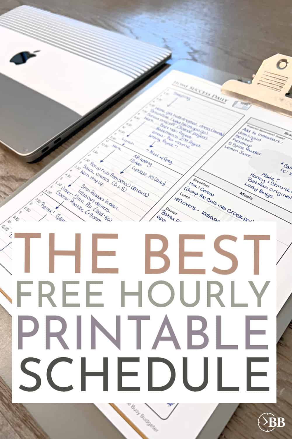 Free Hourly Printable Schedule Templates (Editable) - The Busy Budgeter