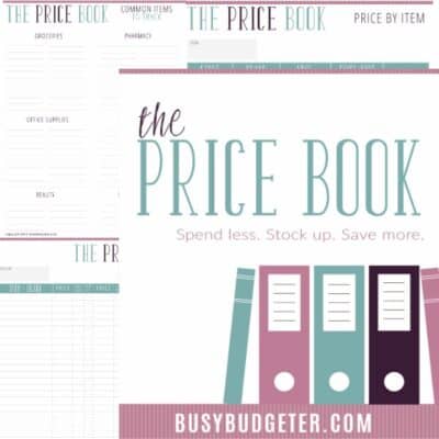 The Price Book Printable - Free Download! | The Busy Budgeter